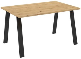 Jídelní stůl industriální Kleo - 138x90 cm - artisan