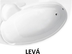 Besco FINEZJA NOVA 170 x 110 cm VANFINN170L vana bez nožiček levá