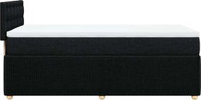 Box spring postel s matrací černá 90x190 cm textil 3289627