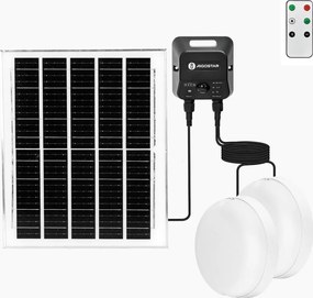 Aigostar - SADA 2x LED Solární stropní svítidlo LED/3,7V 12000 mAh IP65 + DO