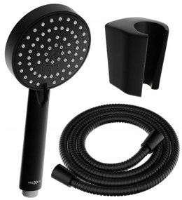 Mexen příslušenství - 1-bodový ruční sprchový set R-75, černá, 785756052-70
