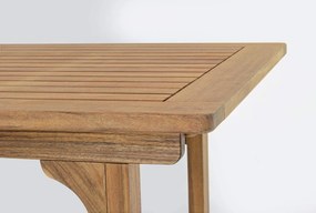 Rozkládací zahradní stůl noemi 120 - 160 x 70 cm MUZZA