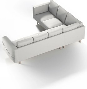 Potah na pohovku IKEA Norsborg rohová 5-místná barva šedá látka pletený vzor