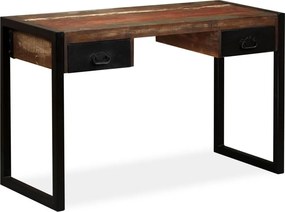 vidaXL Psací stůl s 2 zásuvkami masivní recyklované dřevo 120x50x76 cm [244905]