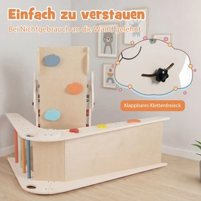 Costway Sada lezeckých trojúhelníků, skládací Montessori lezecká