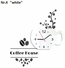 Coffee House dekorační hodiny do kuchyně