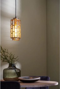 Závěsné svítidlo v bronzové barvě se skleněným stínidlem Søstrene – Light &amp; Living