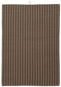 Ib Laursen Utěrka Ernst Dark Brown, hnědá barva, textil