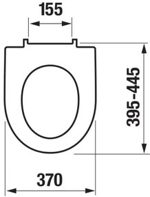 JIKA H8903850000631 - Záchodové prkénko SoftClose LYRA duroplast/bílá