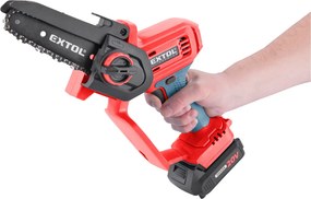 Pila řetězová aku jednoruční SHARE20V, 12cm, 20V Li-ion, 2Ah, EXTOL PREMIUM 8891922
