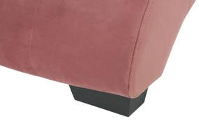 Sametová lenoška s Bluetooth reproduktorem a USB portem růžová SIMORRE Beliani