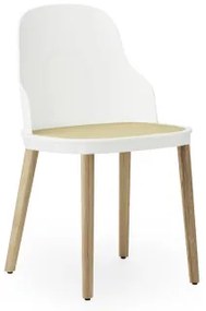 Allez Chair Molded Wicker Seat Oak bílá Normann Copenhagen