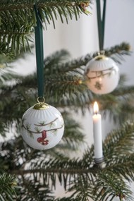 KÄHLER Porcelánová vánoční baňka Hammershøi Christmas 2018, multi barva, porcelán