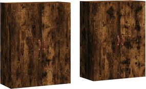Nástěnné skříňky 2 ks kouřový dub 69,5 x 34 x 90 cm 3195600