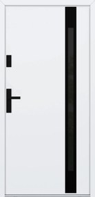 FM Turen - Feldmann & Mayer FM turen ATU68 M24 - blackline Orientace dveří: Levé, otevírání dovnitř, Dekor: Bílá, Standardní rozměr dveří včetně rámu: 100 cm x 200 cm - vnější rozměr rámu