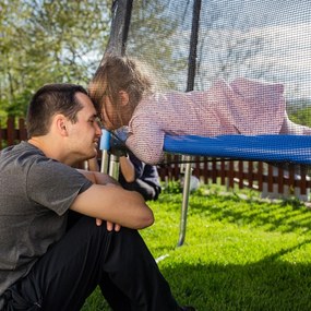 Costway Trampolínová ochranná síť pro zahradní trampolíny Náhradní síť na vnější