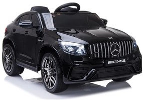 HračkyZaDobréKačky Dětské elektrické autíčko Mercedes GLC 63S 4x4 Small černé lakované