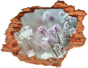 Wallmuralia Samolepící díra na stěnu Divoké květiny 90x70 cm