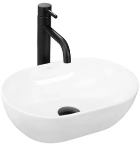 REA-U3322 - Umyvadlo na desku AMELIA MINI 26x38 cm keramika/lesklá bílá REA-U3322