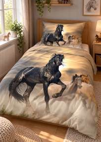 3d povlečení kůň - Mustang Mustang 140x200 cm