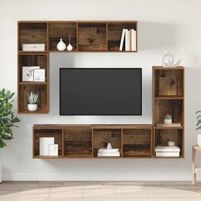 Sestava TV skříněk 4 ks Staré dřevo Kompozitní dřevo 3393222
