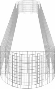 vidaXL Gabionový vyvýšený záhon pozinkované železo 600 x 100 x 50 cm [152044]