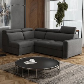 Sedací souprava PEDRO L | 188x250 cm | rozkládací + úložný prostor | polohovatelné záhlavníky | VÝBĚR TKANIN