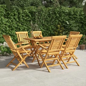 Skládací zahradní židle 6 ks 56x63x90 cm masivní teakové dřevo,  3155050