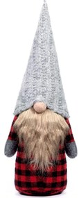 Tutumi, Vánoční trpaslík 30cm YX055, šedá-červená, CHR-03009