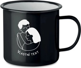 Personalizovaný retro plecháček - pár v objetí