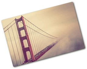 Wallmuralia Kuchyňská deska skleněná Most San Francisco 80x52 cm