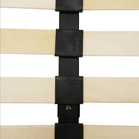 Manželská postel s roštem, 160x200, černá ekokůže, MIKEL Kondela 0000071440