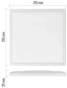 LED Stropní svítidlo FLORI LED/18W/230V 4000K bílá 29x29 cm