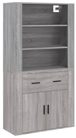 Skříň highboard šedá sonoma kompozitní dřevo