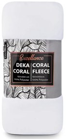 TipTrade s.r.o. Deka Coral mikroplyš 150x200 cm Barva: bílá