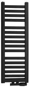 Regnis Elba, topné těleso 300x675mm se středovým připojením 50mm, 290W, černá matná, ELBA70/30/D5/BLACK