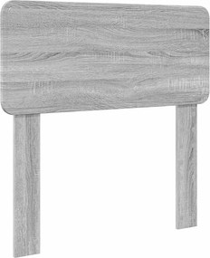 Rám postele s čelo Šedá Sonoma 75 x 190 cm Dřevěný materiál 3412239