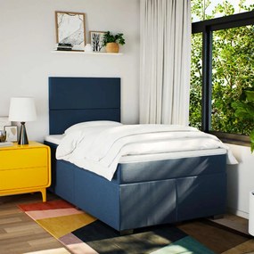 Box spring postel s matrací černá 120x190 cm textil 3290426