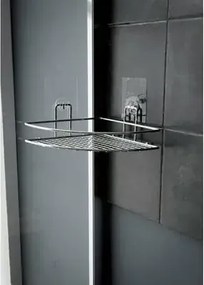 Compactor Bestlock Magic Rohová samolepicí koupelnová police chromová