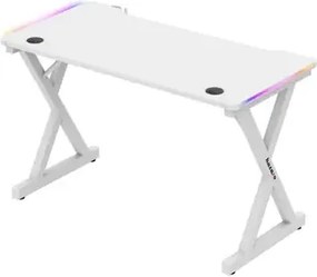 Huzaro Hero 2.3 RGB bílá / Herní stůl / 120 x 60 x 72 cm