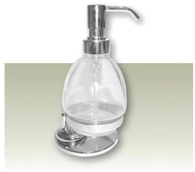 IVAB CRI - Dávkovač tekutého mýdla volně stojící, čiré sklo IBCRI15