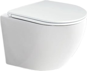 Mereo Mereo, WC závěsné kapotované, RIMLESS, 490x370x360, keramické, vč. sedátka CSS113S, VSD82S