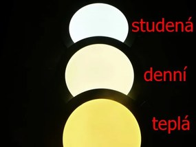 LED Solution Bílý přisazený LED panel kulatý 120mm 6W Economy Barva světla: Studená bílá 7872