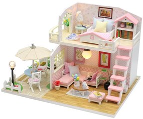 2Kids Toys miniatura domečku Růžový dům
