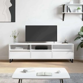 vidaXL TV skříňka 150 x 30 x 44,5 cm kompozitní dřevo [831302] Barva: Bílá