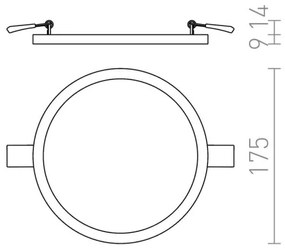RED - Design Rendl - R12765 - LED Podhledové svítidlo HUE LED/18W/230V