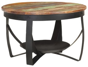 Konferenční stolek Steff - Ø 68 x 43 cm | masivní recyklované dřevo