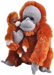 Plyšák wild republic orangutan, samice s mládětem 38 cm