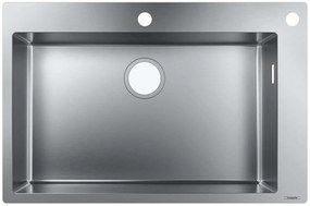 Hansgrohe - Vestavný dřez S712-F660, nerezová ocel 43308800