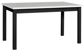 Rozkládací stůl Diesel 90 x 160/200 IV, Barva dřeva: bílá-L, Barvy nožiček: černá